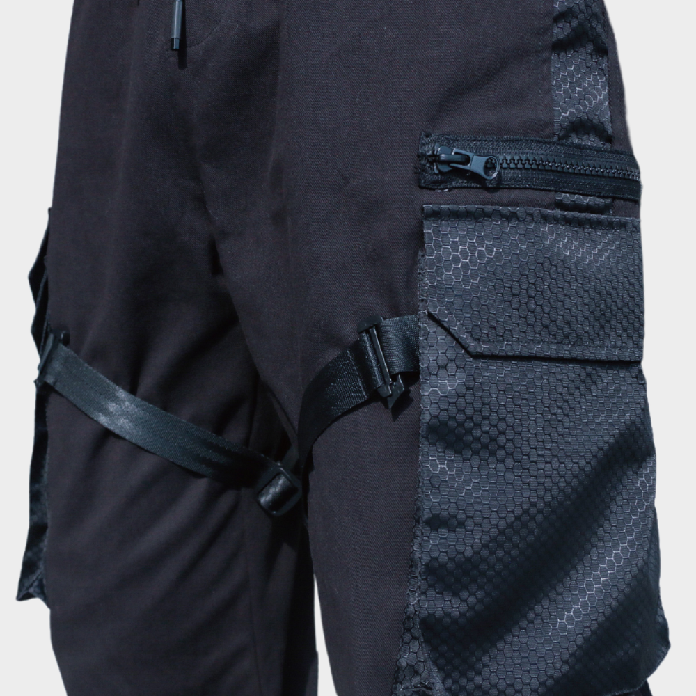 Black Paratrooper Techwear Pants – techwearnow